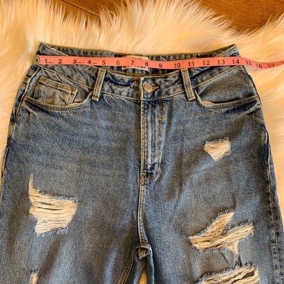 ASOS | Jeans | Asos X New Look Distressed Mom Jeans | Poshmark